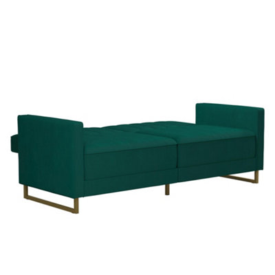 Dorel Home Skylar Sofa Bed in Velvet Green