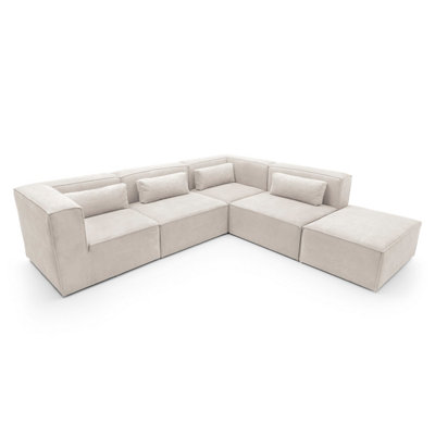 Doris Large Reversible Corner Sofa with High-Density Foam Available in 6 Colours