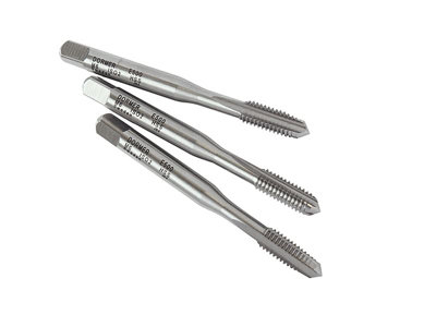 Dormer E500 HSS Coarse Tap Set - 3mm Straight Flute Taps for Versatile ...