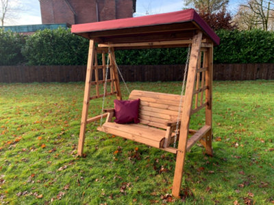 DORSET TWO SEATER SWING BURGUNDY