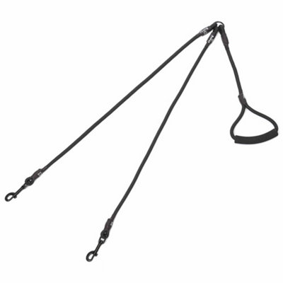Double 2 Way Rope Dog Pet Lead Leash Handle Splitter Coupler Clip for ...