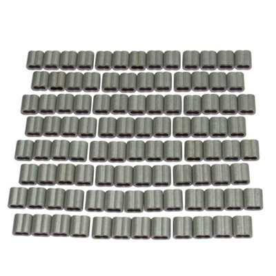 Double Barrel Crimp Sleeves Aluminium X100 (Electric Fence Wire ...