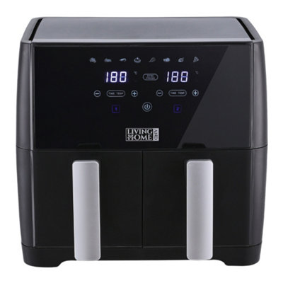 Double Basket Dual Large 8L 1700W Touch Screen Air Fryer with Timer,Non ...