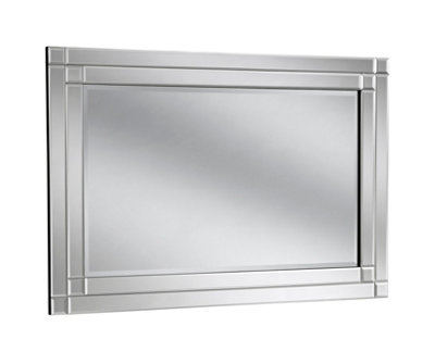 Double Bevelled Wall Mirror 120x80cm