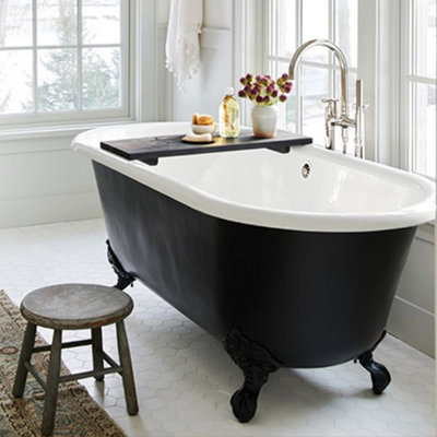 Double Ended Cast Iron Bath No Tap Holes 1700mm | DIY at B&Q