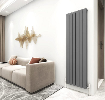 Double Flat Panel Vertical Column Radiator (H)1600mm by MCC Direct