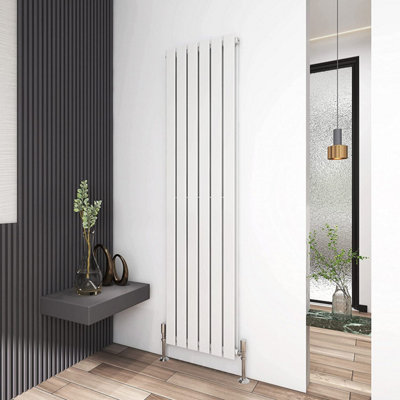 Double Flat Panel Vertical Column Radiator (H)1800mm by MCC Direct