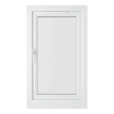 Double glazed Window Left Hand Side Hung White Clear Glazed 610 x ...