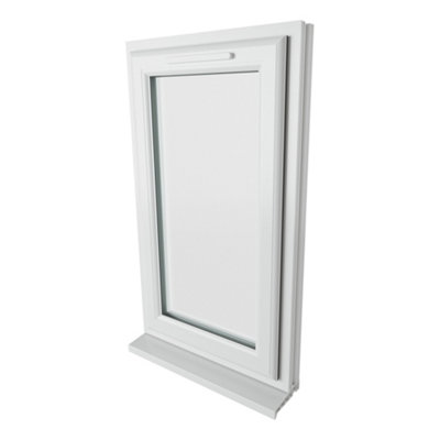 Double glazed Window Left Hand Side Hung White Clear Glazed 610 x ...