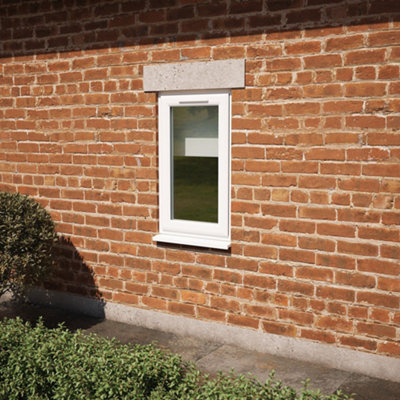 Double glazed Window Right Hand Side Hung White Obscure Glazed 610 x ...
