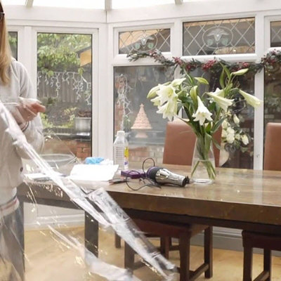 Double Glazing Conservatory Insulation Kit Draught Excluder Clear Film ...