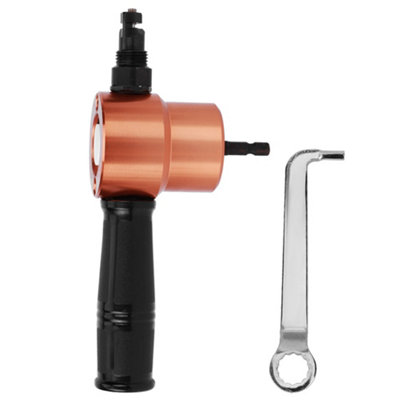 Double-Headed Sheet Metal Nibbler Drill Attachment for Cutting Power Tool