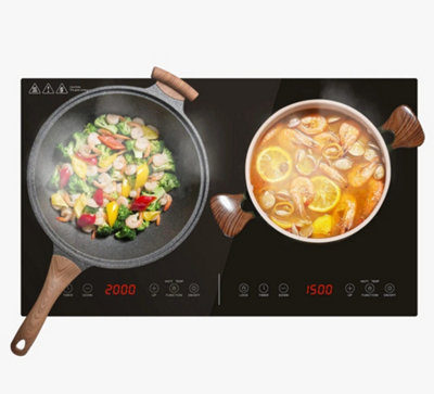 Double Induction Hob 2800W Portable Twin Plate Electric TableTop LED ...