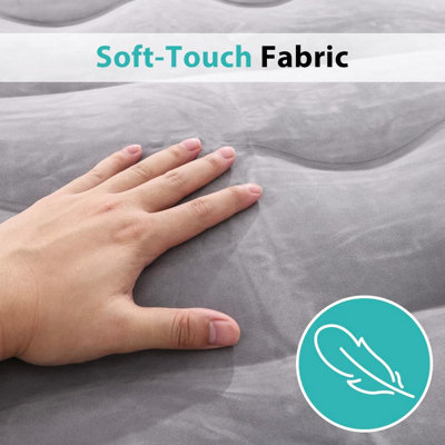 Double Inflatable Air Bed With Built In Pump Quick Inflate Camping Mattress