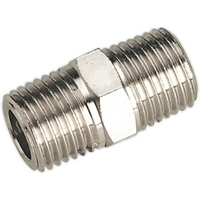 Double Male Union - 1/4" BSPT to 1/4" BSPT - Male to Male Air Tool ...