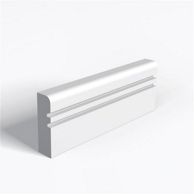 Double Set - MDF Primed Pencil Round and 2 Square Grooves Architrave ...