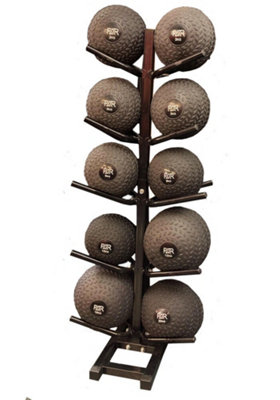 DOUBLE SIDED VERTICAL STORAGE RACK WITH 10 TYRE SLAM BALLS