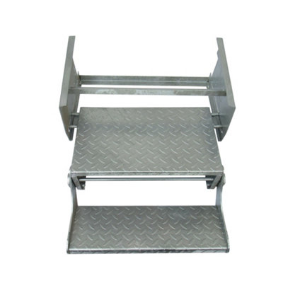 Double Slide Out Caravan Step (Galvanised Manual Pull Motorhome ...