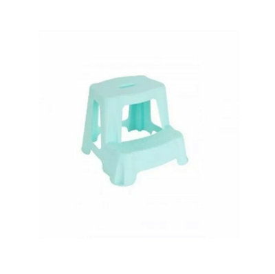 DOUBLE STEP BLUE Plastic Step Up Stool Children Kids Toilet Potty Training Disability Aid Ladders