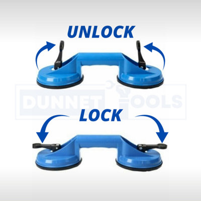 Double Suction Lifter Pad For Glass Window Mirror Metal Dent Puller 70 kg