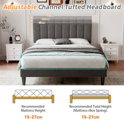 Adjustable height bed frame store