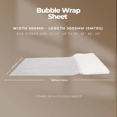Double Wall Cardboard TV box with Foam Corners, Bubble Wrap & Easy Grip ...
