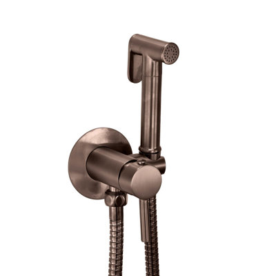 Douche Bidet Shattaf Shower Spray Handset and Valve Set - Brushed Bronze