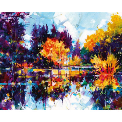 Doug Eaton Meadowcliff Colours Canvas Print Multicoloured (60.5cm x 80 ...