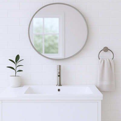 Dove Grey Gloss Metro Tiles (1000 Pack-20 Box-20m2 Coverage)-Bath-Premium Ceramic Wall Finish ...