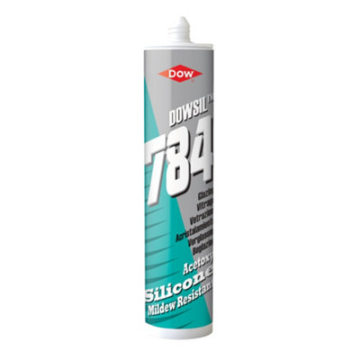 Dowsil 784 Mildew Resistant Glazing Silicone Sealant 310ml Cartridge ...
