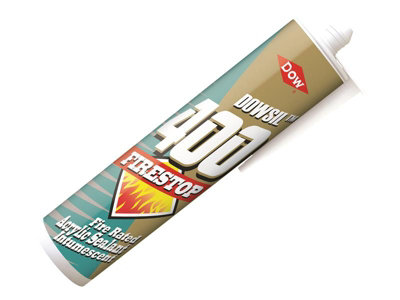 Dowsil Firestop 400 Acrylic Sealant - White 380ml for Fire Protection