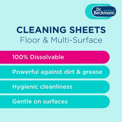Dr. Beckmann Floor & Multi-Surface Cleaning Sheets (3 Pack x 20 Sheets ...