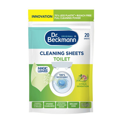 Dr. Beckmann Toilet Cleaning Sheets Citrus Sensation (2 Pack x 20 ...