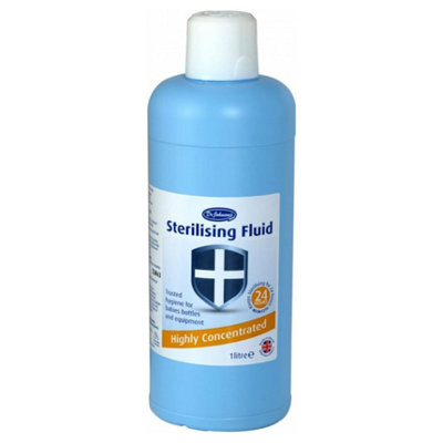 Dr Johnson's Sterilizing Fluid Highly Concentrated 1l - Pack of 3