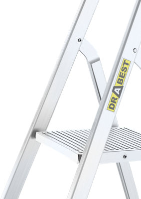 Drabest Aluminum 7-Steps Household Ladder 125 Kg + Hook