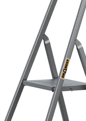 DRABEST Steel 8-step household ladder 125 kg
