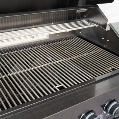 Draco Grills 6 Burner BBQ Black Stainless Steel Modular Outdoor Kitchen ...