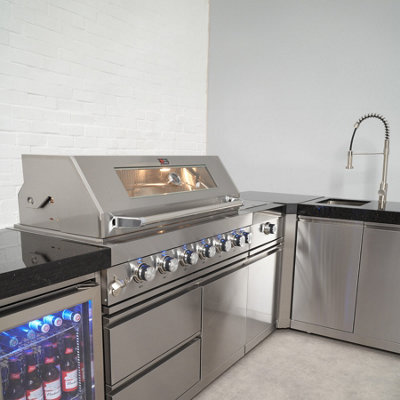 Draco Grills 6 Burner BBQ Modular Outdoor Kitchen with Sear Station ...