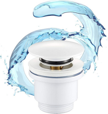 Drain Out Kits Sink Drain Valve Universal Matte White Compatible with ...