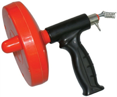 Drain Pipe Cleaner Unblocker Spring Steel Wire 6mm x 4m Wastepipe Sink ...