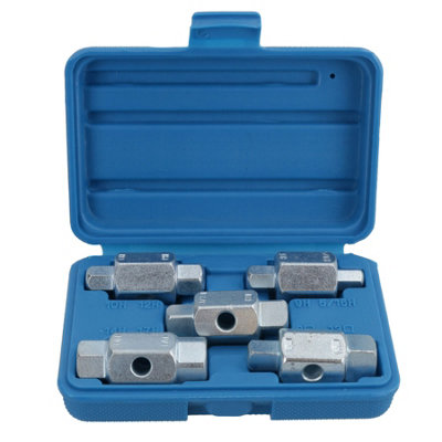 Drain Sump Plug Key Tool Set Axles Gear Box Car Repair Oil Change