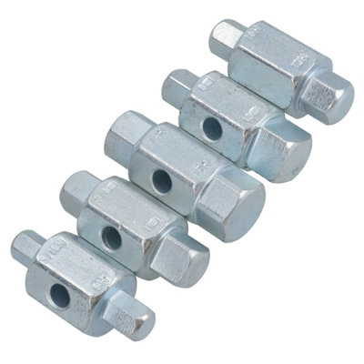 Drain Sump Plug Key Tool Set Axles Gear Box Car Repair Oil Change