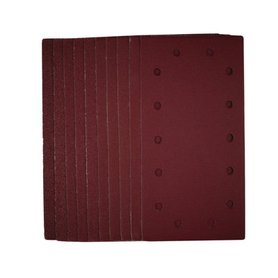 Draper 1/2 Sanding Sheets with Hook and Loop, 115 x 230mm, Assorted ...