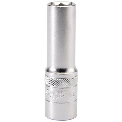 Draper 1/2" Square Drive 6 Point Metric Deep Socket 13mm 16646 | DIY at B&Q