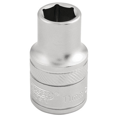 Draper 1/2" Square Drive 6 Point Metric Socket 11mm 16600 | DIY at B&Q