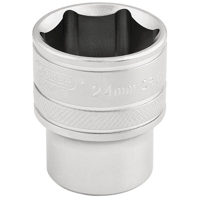 Draper 1/2" Square Drive 6 Point Metric Socket 24mm 16615 | DIY at B&Q