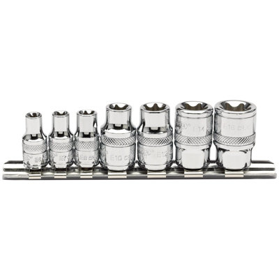 Draper 1/4" and 3/8" Sq. Dr. Draper TX-STAR Socket Set (7 Piece) (34412 ...
