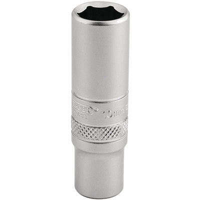 Draper 1/4" Square Drive 6 Point Deep Socket 10mm 16529 | DIY at B&Q