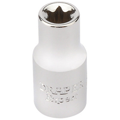 Draper 1/4" Square Drive Draper TX-STAR Socket E7 34112 at B&Q