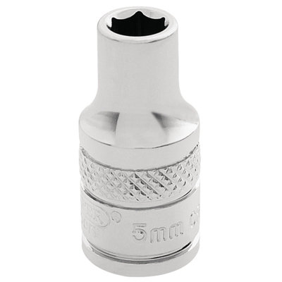Draper 1/4" Square Drive Hi-Torq 6 Point Socket 5.0mm 32427 | DIY at B&Q